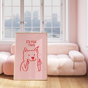 Fetch This Pink Digital Download Print - Etsy