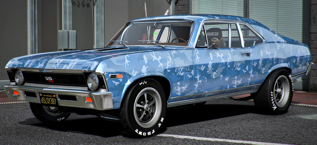 Car 1079-chevy Nova SS Drag 1969 Fivem Grand Theft Auto 5 Optimized Mod ...