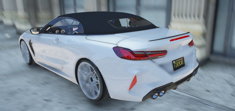 Debadged-bmw M8 Cabriolet Fivem Grand Theft Auto 5 Optimized Mod High ...