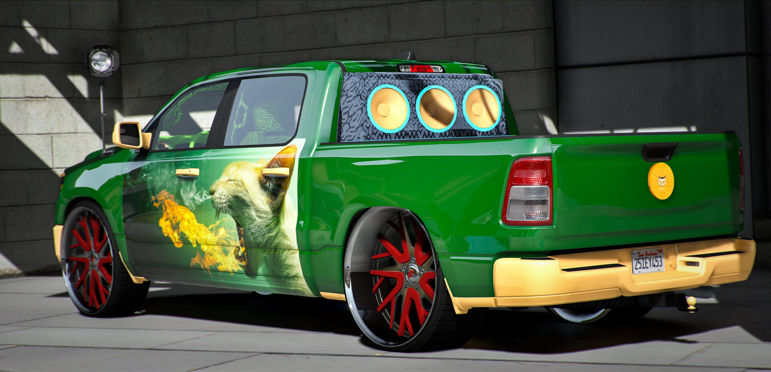 Car 262 Dodge Ram 2024 Fivem Grand Theft Auto 5 Optimized Mod High