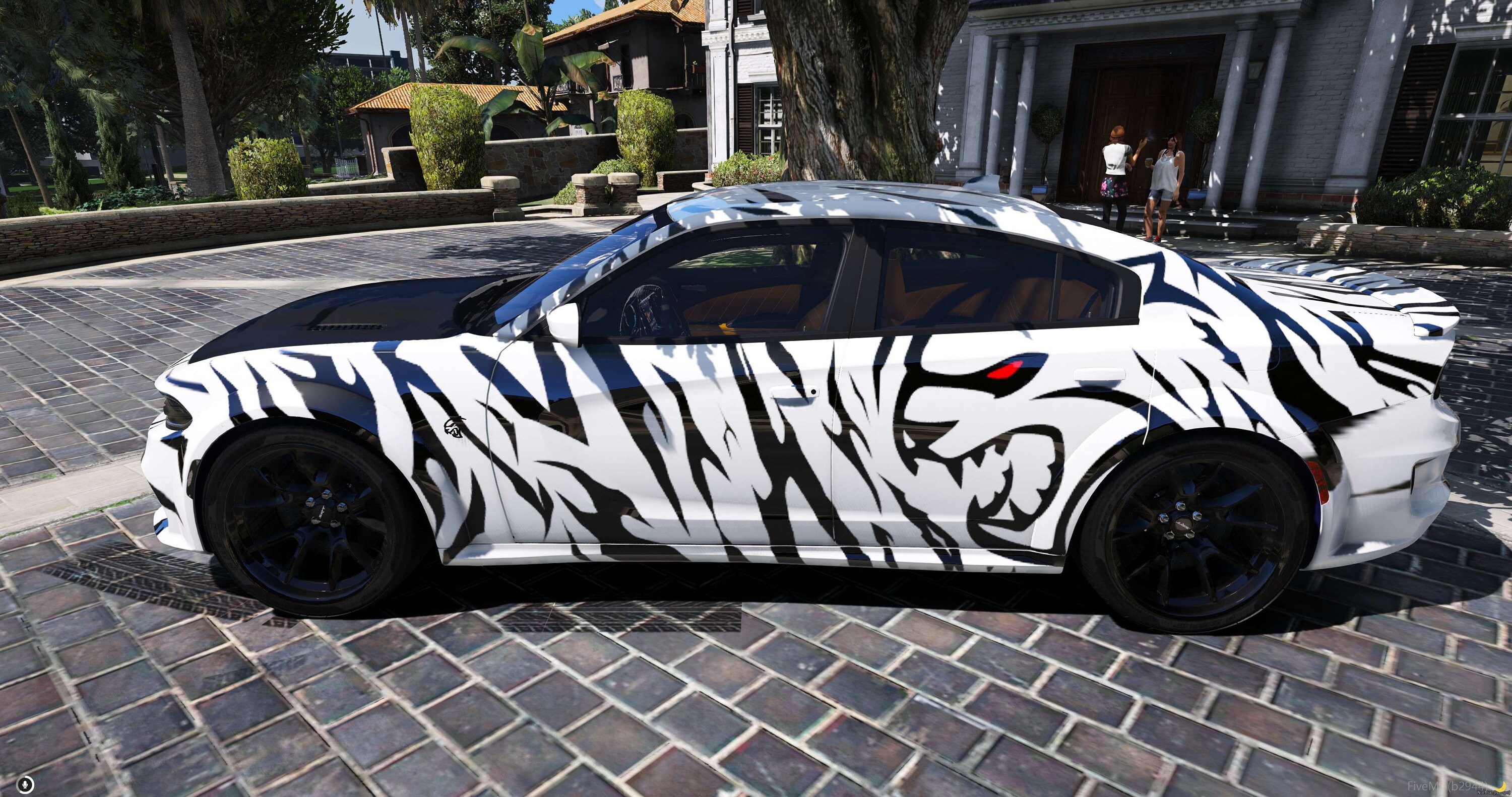 Car 30-dodge Charger Hellcat Zebra Fivem Grand Theft Auto 5 Optimized ...