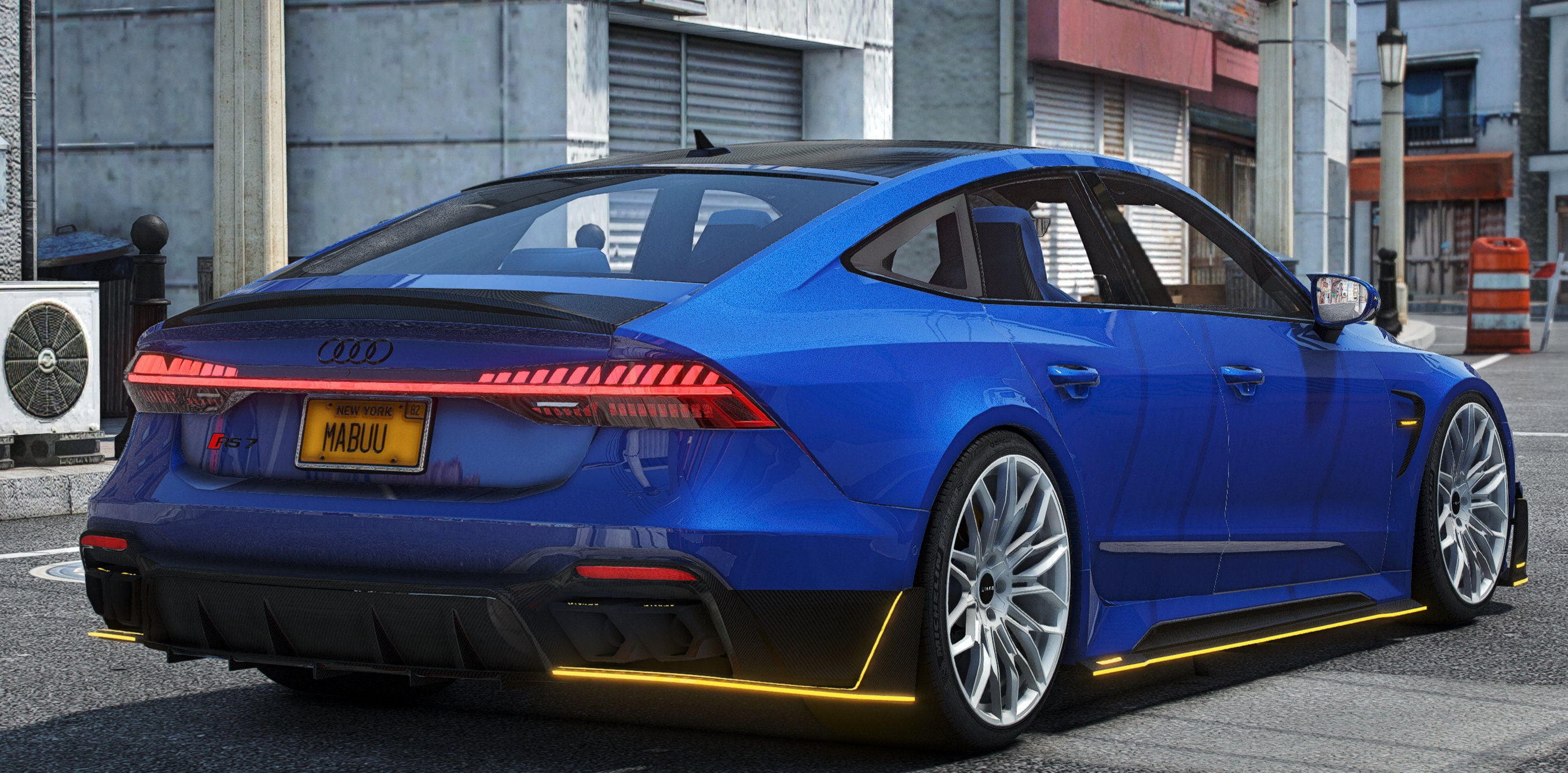 Car 1021-audi RS7 C8 Mansory Animated Lights Fivem Grand Theft Auto 5 ...