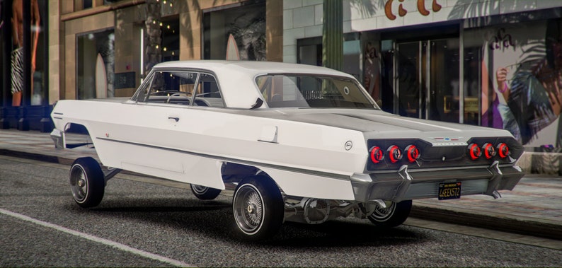 Car 1057-1963 Impala SS Lowrider Fivem Grand Theft Auto 5 Optimized Mod ...