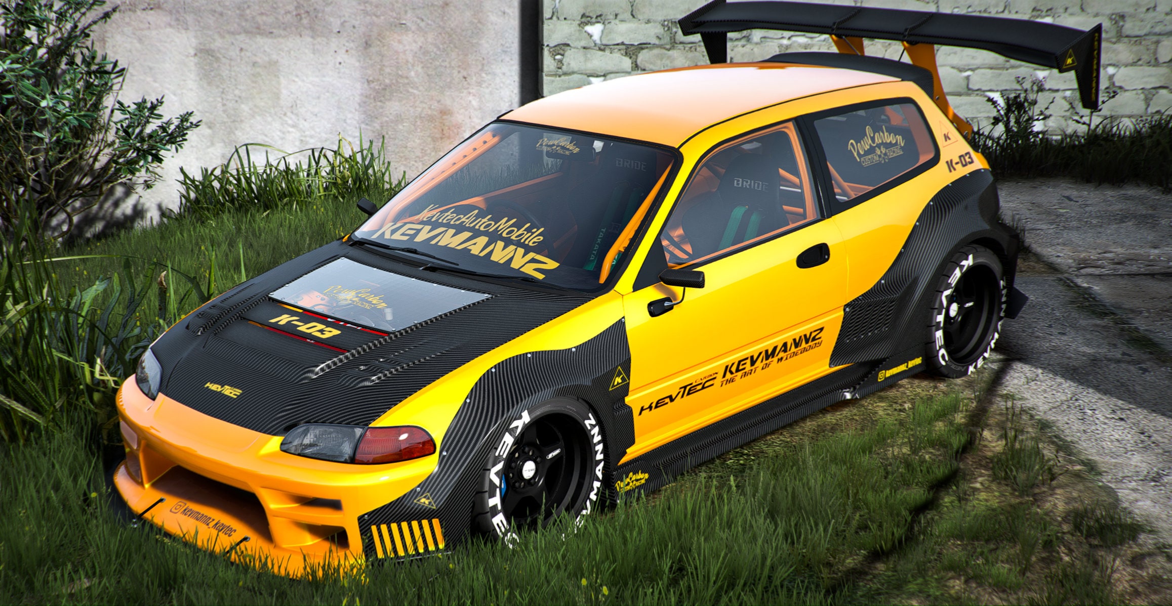 Car 317-honda Civic EG6 Kevmannz Fivem Grand Theft Auto 5 Optimized Mod ...