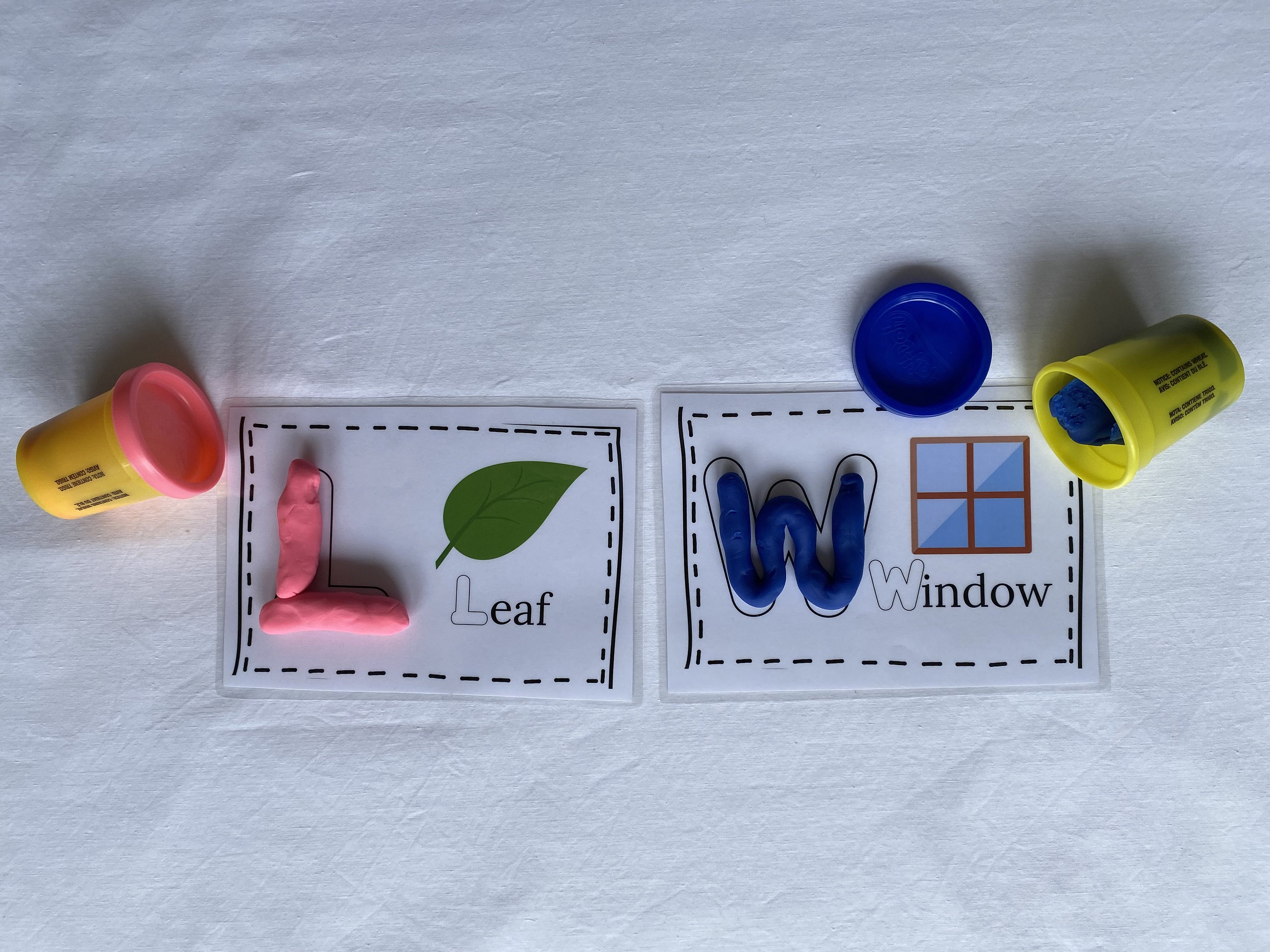 Alphabet Play Doh Mats Flashcard Size - Etsy