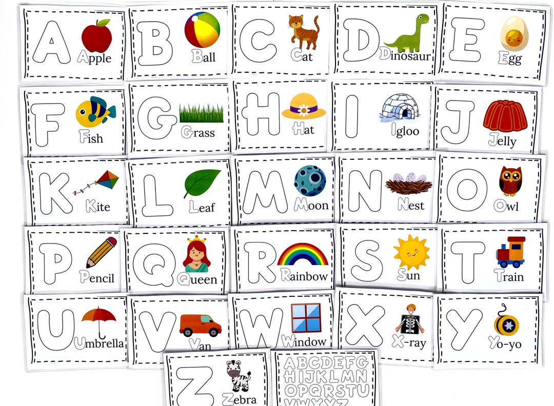 Alphabet Play Mats A4 Size - Etsy