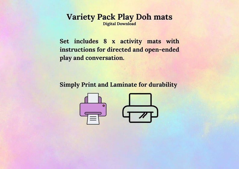 Play Doh Mats - Variety Pack - Etsy