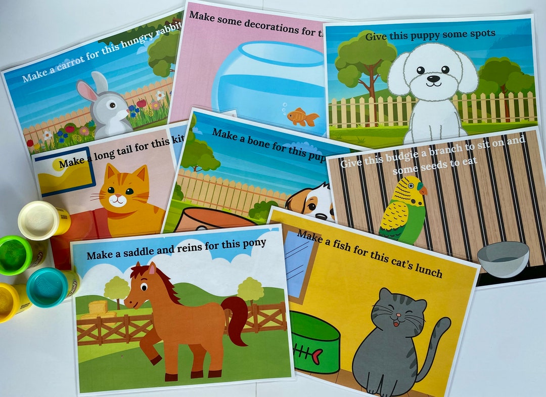 Play Doh Mats - Pets Pack - Etsy