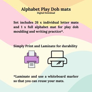 Alphabet Play Mats A4 Size - Etsy