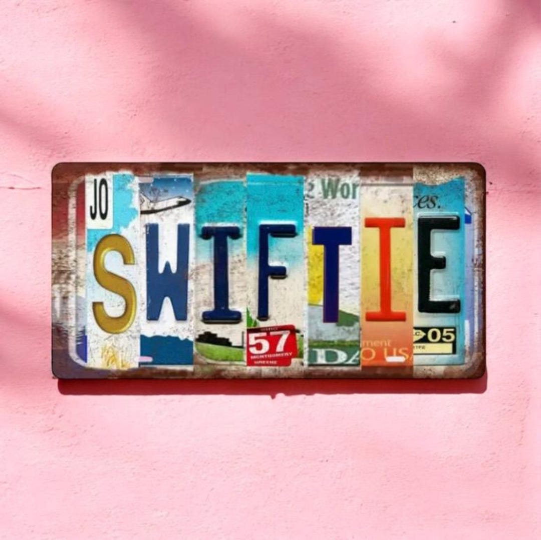 Taylor Swift Decorative Rustic Metal License Plate Sign 6x12 Inch ...