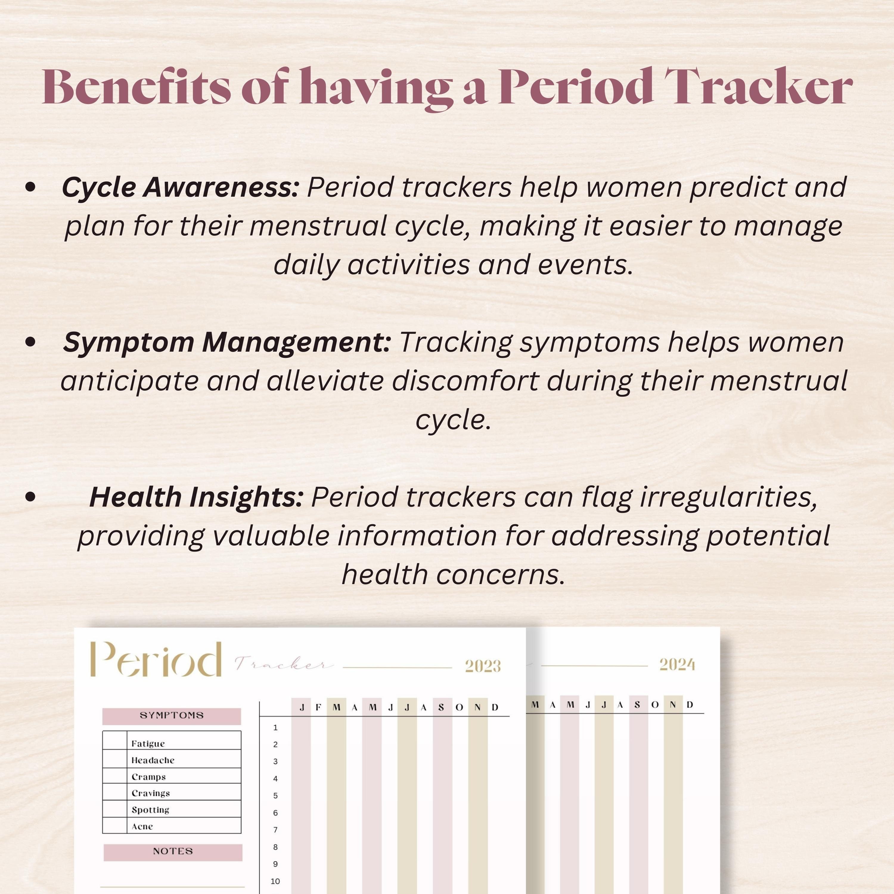 Minimalist Period Journal Printable Aesthetic Cycle Tracker - Etsy