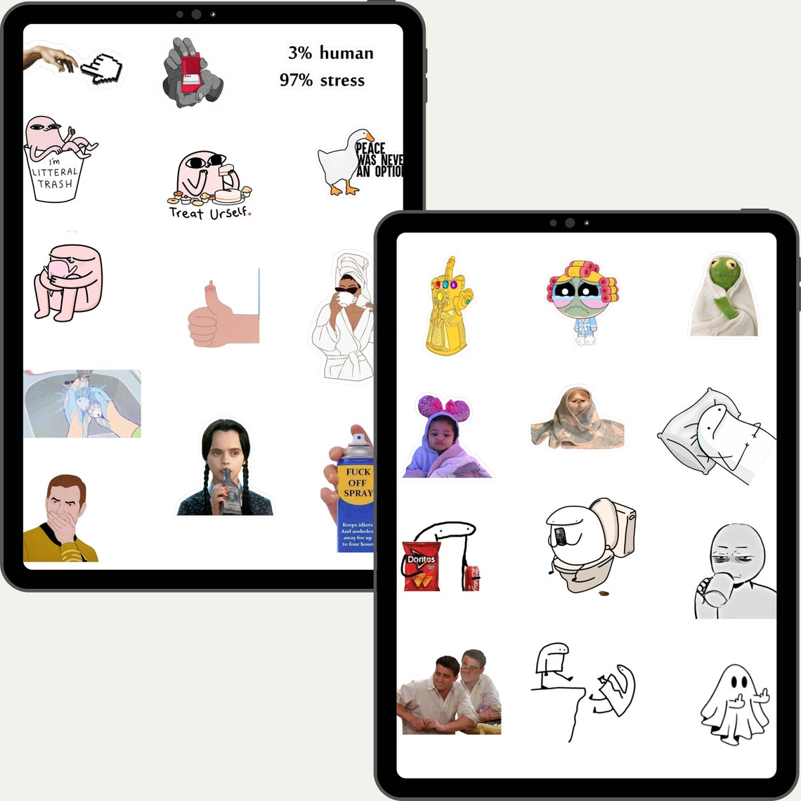 Meme Stickers Printable Sticker Digital Planner Stickers Mood Stickers ...