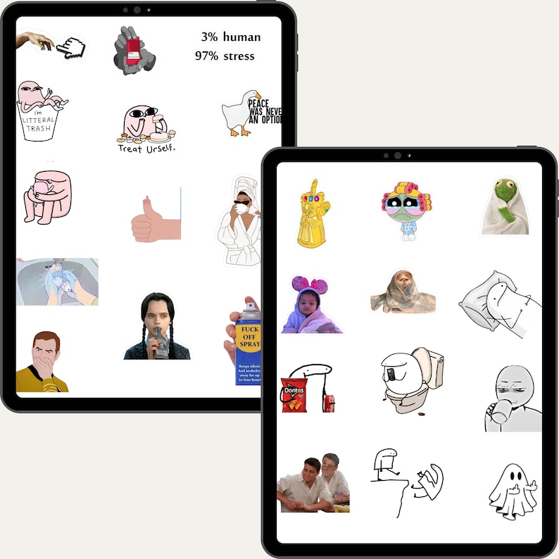 Meme Stickers Printable Sticker Digital Planner Stickers Mood Stickers ...