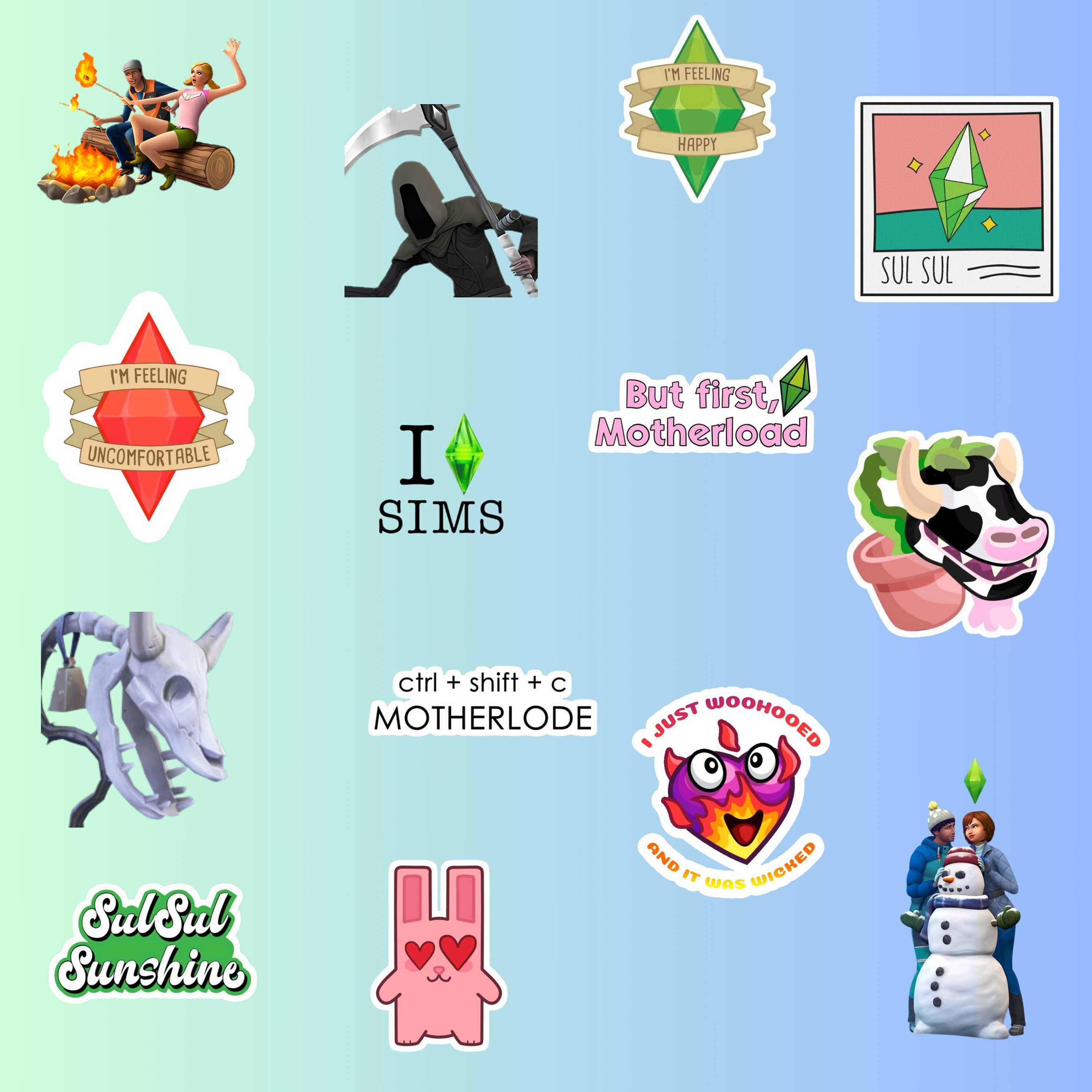 The Sims Sticker Digital Sticker Individual Png Plumbob Sims Sticker ...
