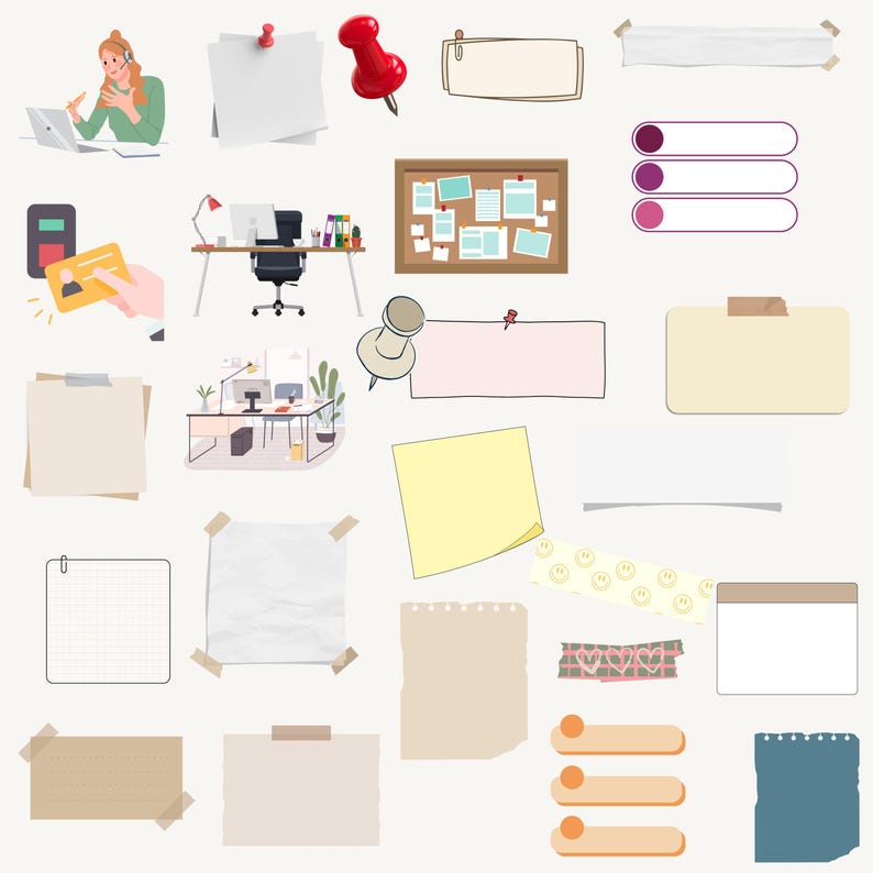 Accounting Finance Label Set | 180+ Digital Planner PNG Icons | Tax ...