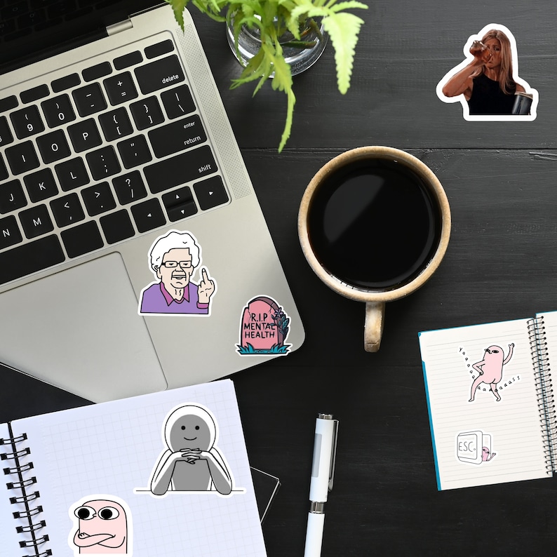 Meme Stickers Printable Sticker Digital Planner Stickers Mood Stickers ...