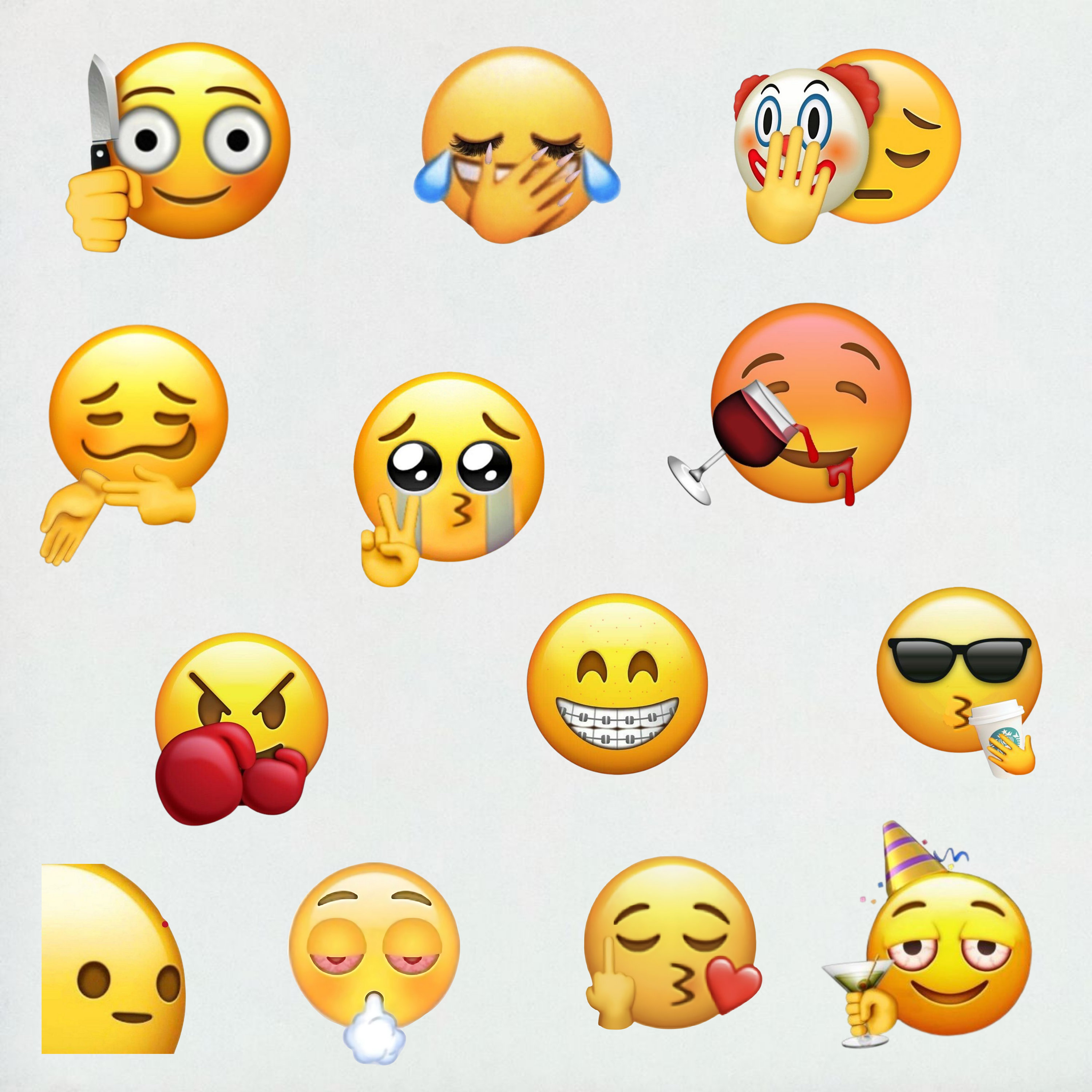 Emoji Digital Stickers Goodnotes Sticker Individual PNG Stickers Mood ...