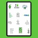The Sims Sticker Digital Sticker Printable Sticker the Sims Plumbob ...