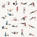 Fitness Stickers: Gym Exercise Movements for Digital Planners (PNG) - Etsy