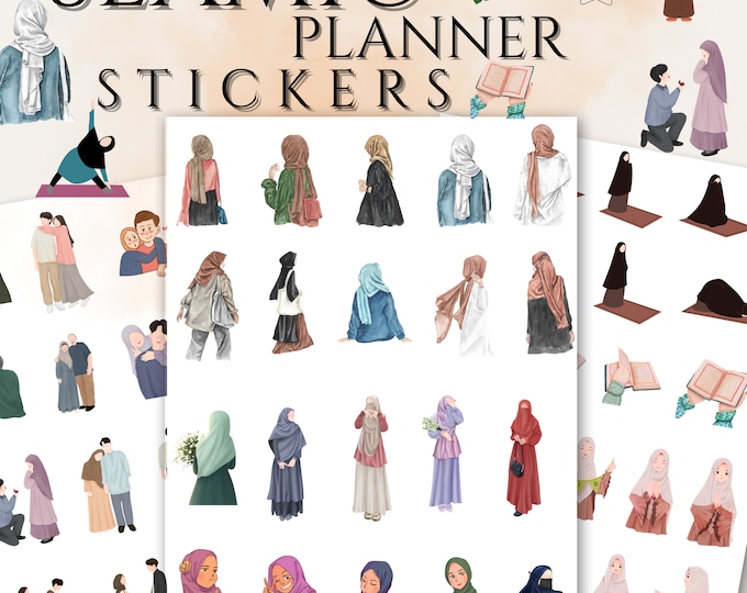 Islamic Quran PRINTABLE Stickers - Hijab Stickers - Islamic Stickers ...