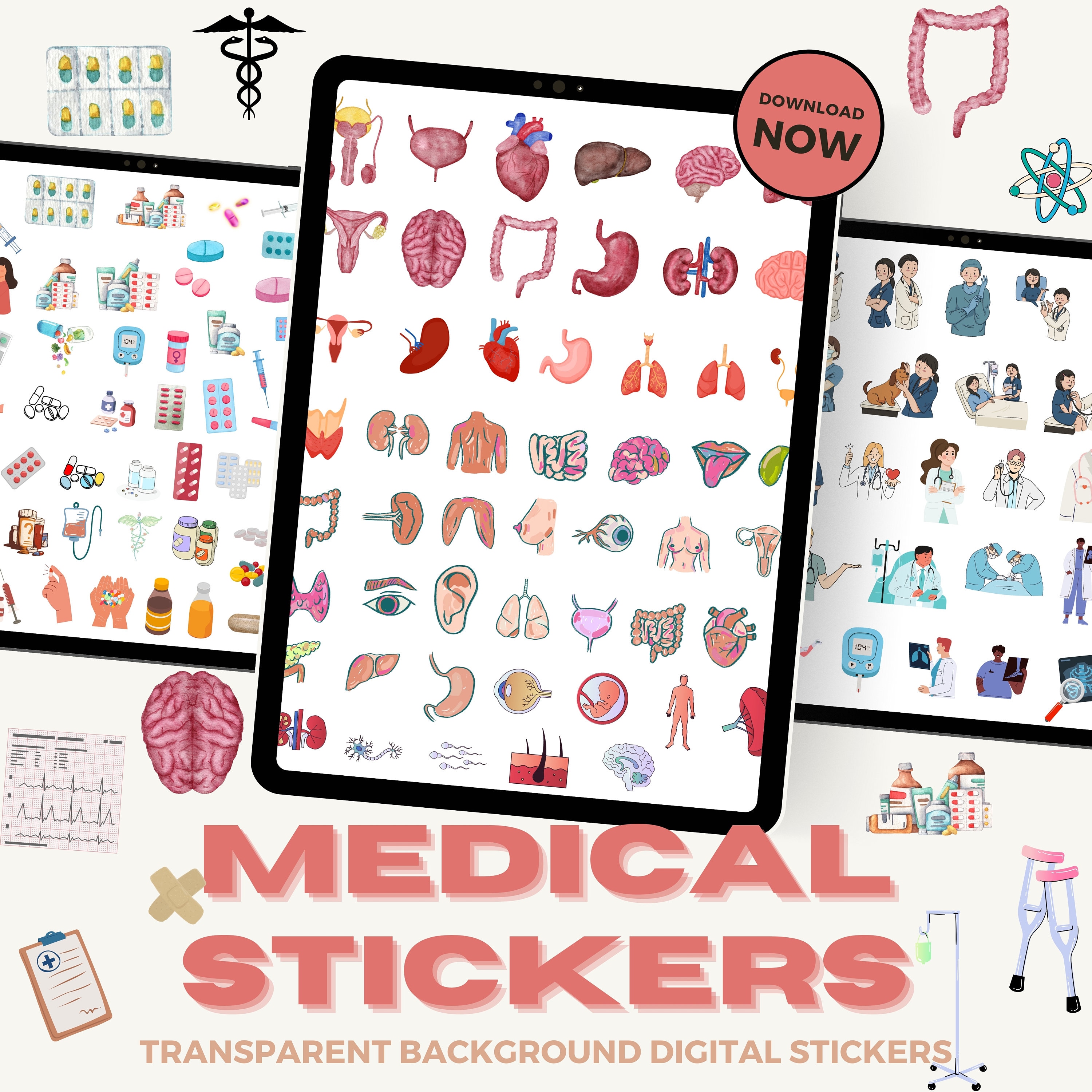 Medical Stickers Goodnotes Healthcare Stickers Nurse Stickers Medical ...