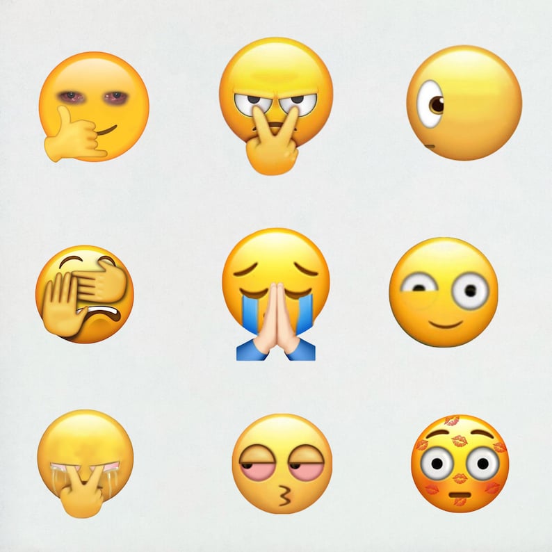 Emoji Digital Stickers Goodnotes Sticker Individual PNG Stickers Mood ...