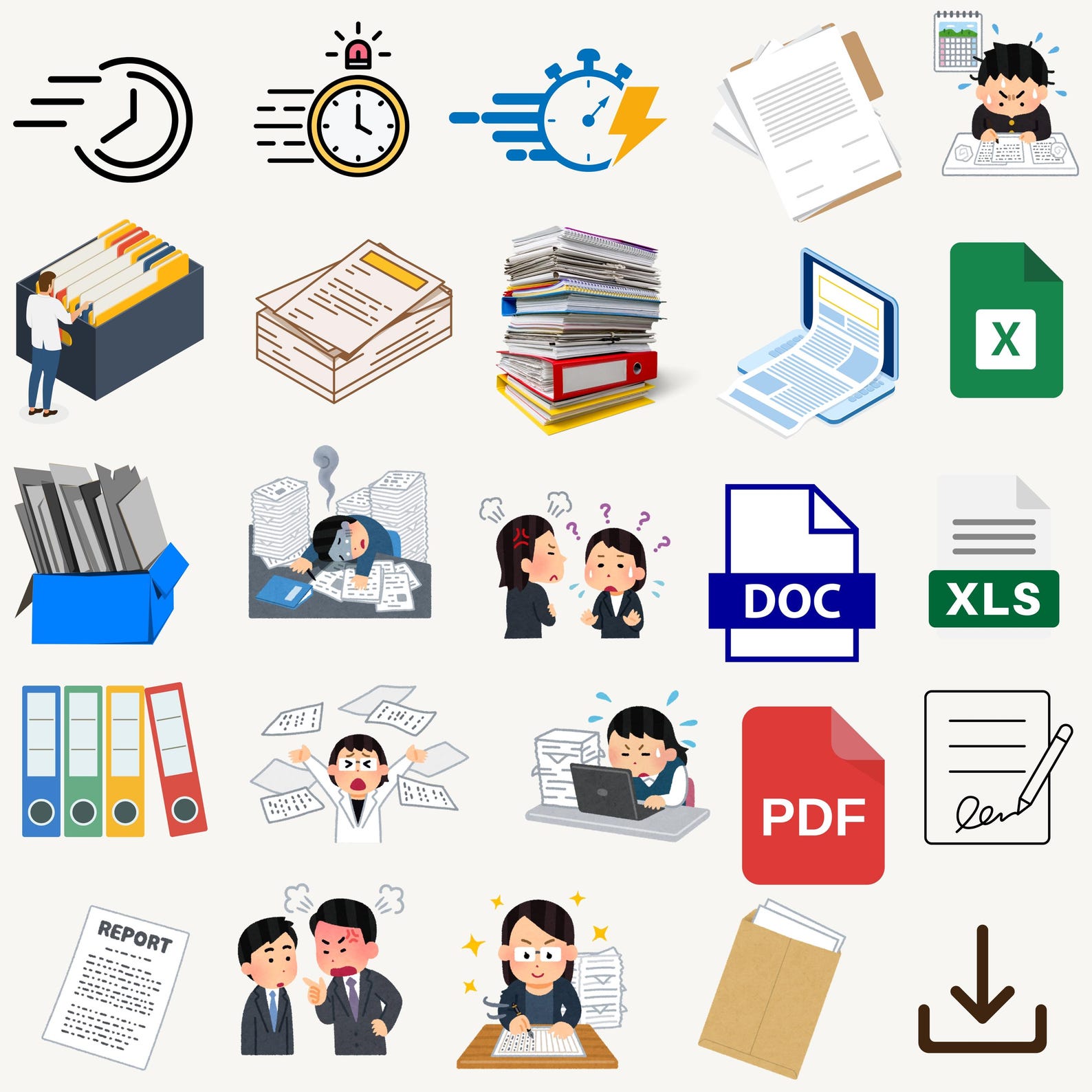 Accounting Finance Label Set | 180+ Digital Planner PNG Icons | Tax ...