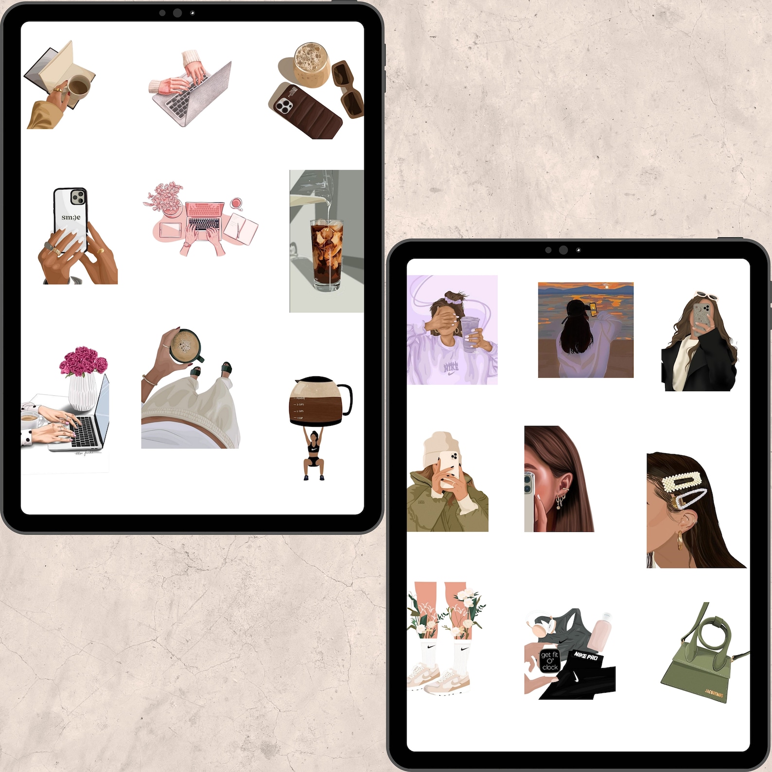 Influencer Stickers, Content Creator Clipart (PNG Digital Download) - Etsy