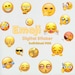 Emoji Digital Stickers Goodnotes Sticker Individual PNG Stickers Mood ...