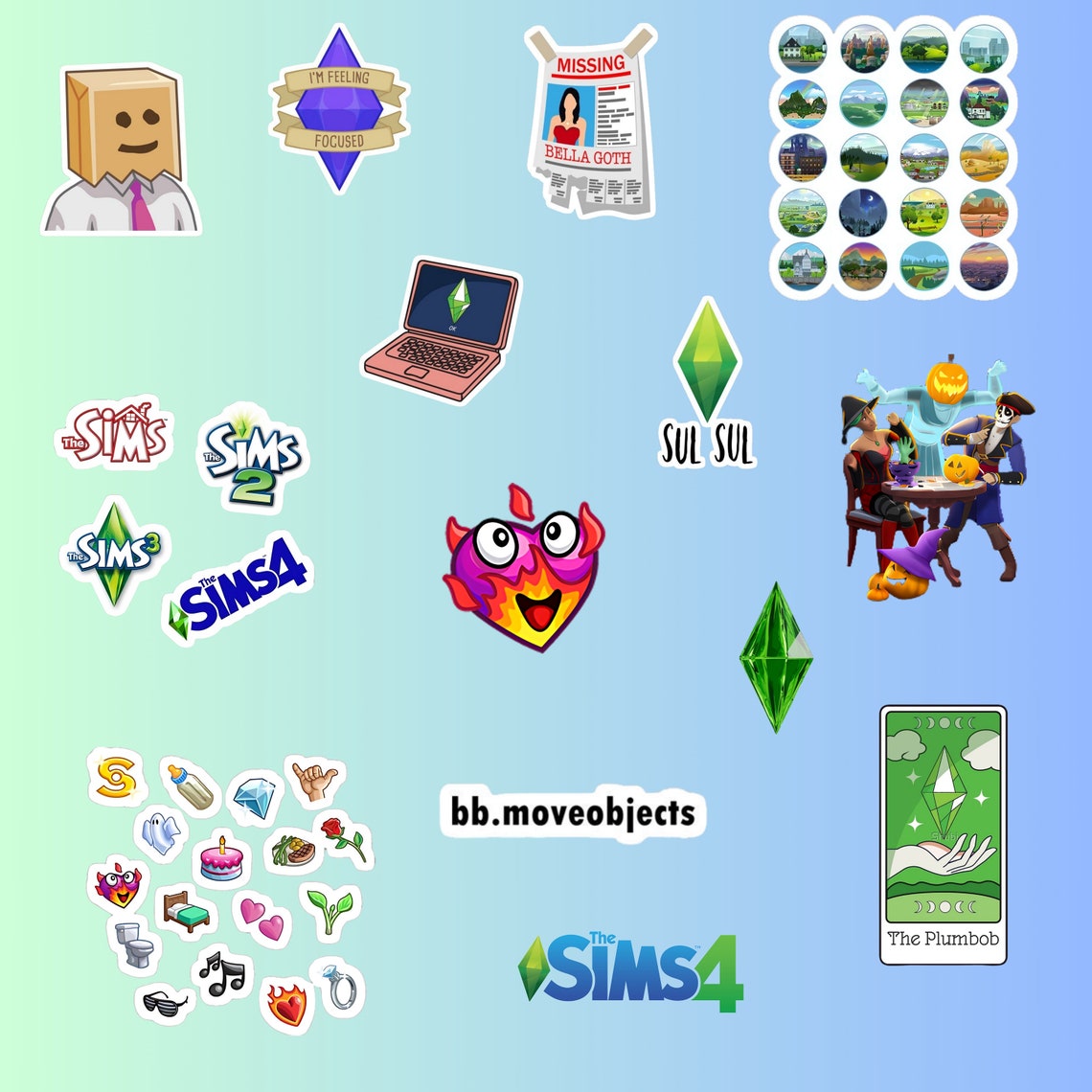 The Sims Sticker Digital Sticker Individual Png Plumbob Sims Sticker ...
