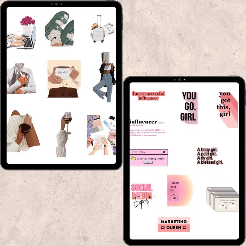Influencer Stickers, Content Creator Clipart (PNG Digital Download) - Etsy