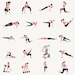 Fitness Stickers: Gym Exercise Movements for Digital Planners (PNG) - Etsy