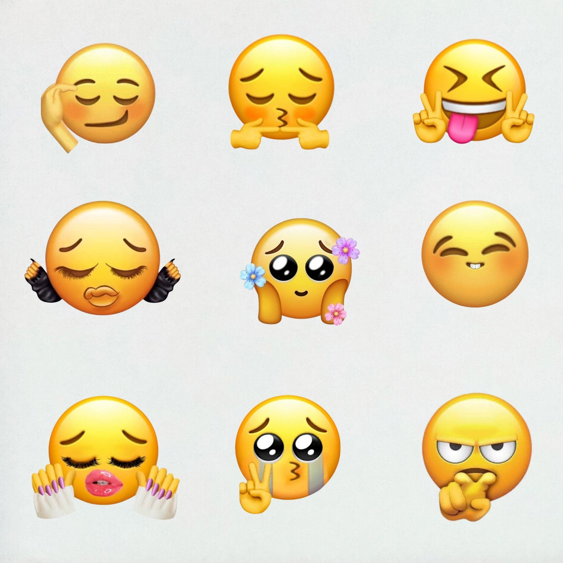 Emoji Digital Stickers Goodnotes Sticker Individual PNG Stickers Mood ...