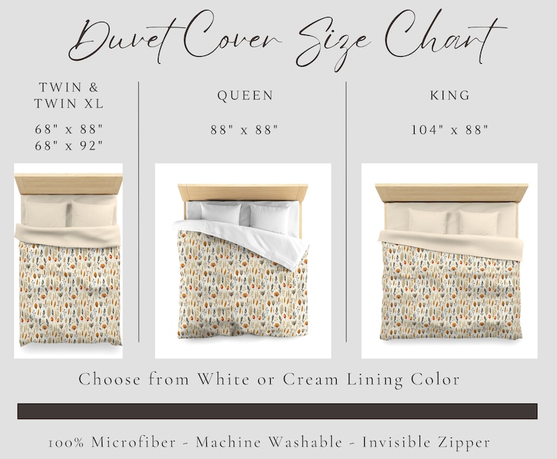 Harvest Haven Duvet Cover - Size King, Queen, Twin, Twin XL ...