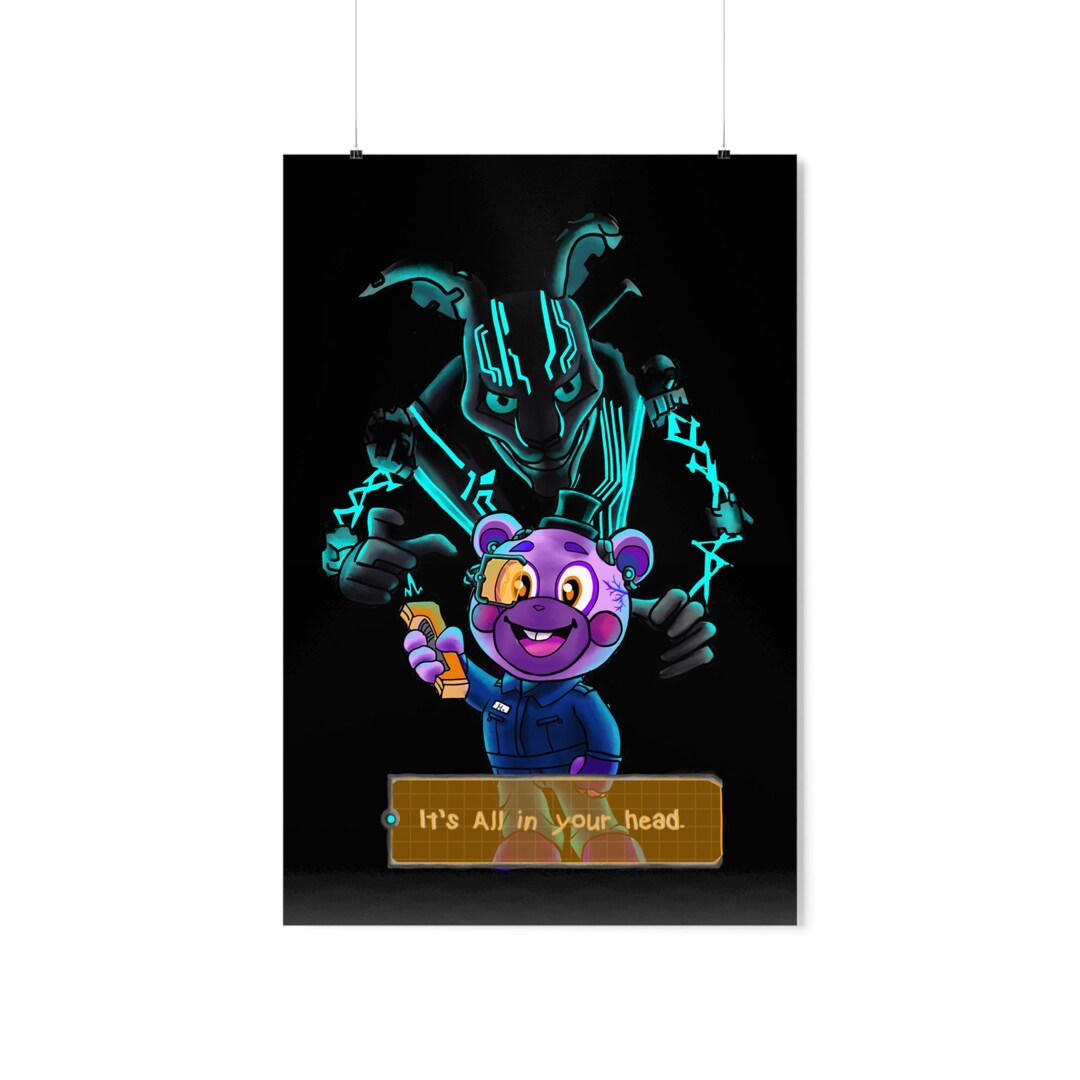 Helpy and Glitchtrap Fnaf Premium Matte Vertical Posters - Etsy