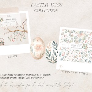 Watercolor Pastel Easter Eggs Clipart, Happy Easter PNG, Spring ...