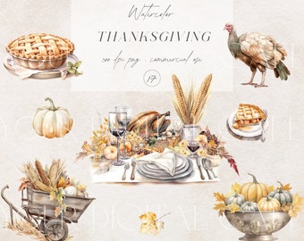 Fall Clipart, Fall Watercolor Clipart, Autumn Clipart, Clip Art ...