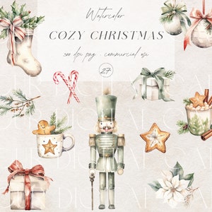 Christmas Watercolor Clipart Watercolor Christmas Clipart Png ...