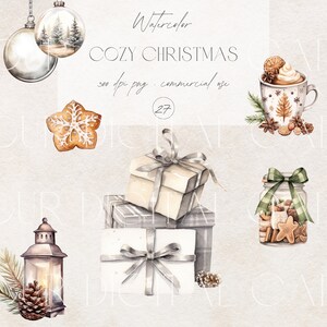 Christmas Watercolor Clipart Watercolor Christmas Clipart Png ...