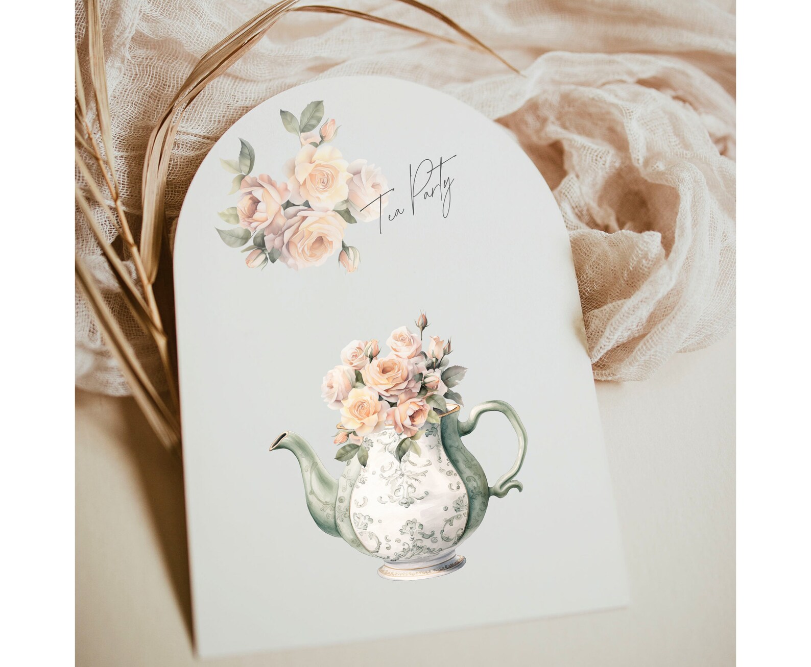 Tea Party Clipart Watercolor Tea Time Clipart Tea Party Graphics ...