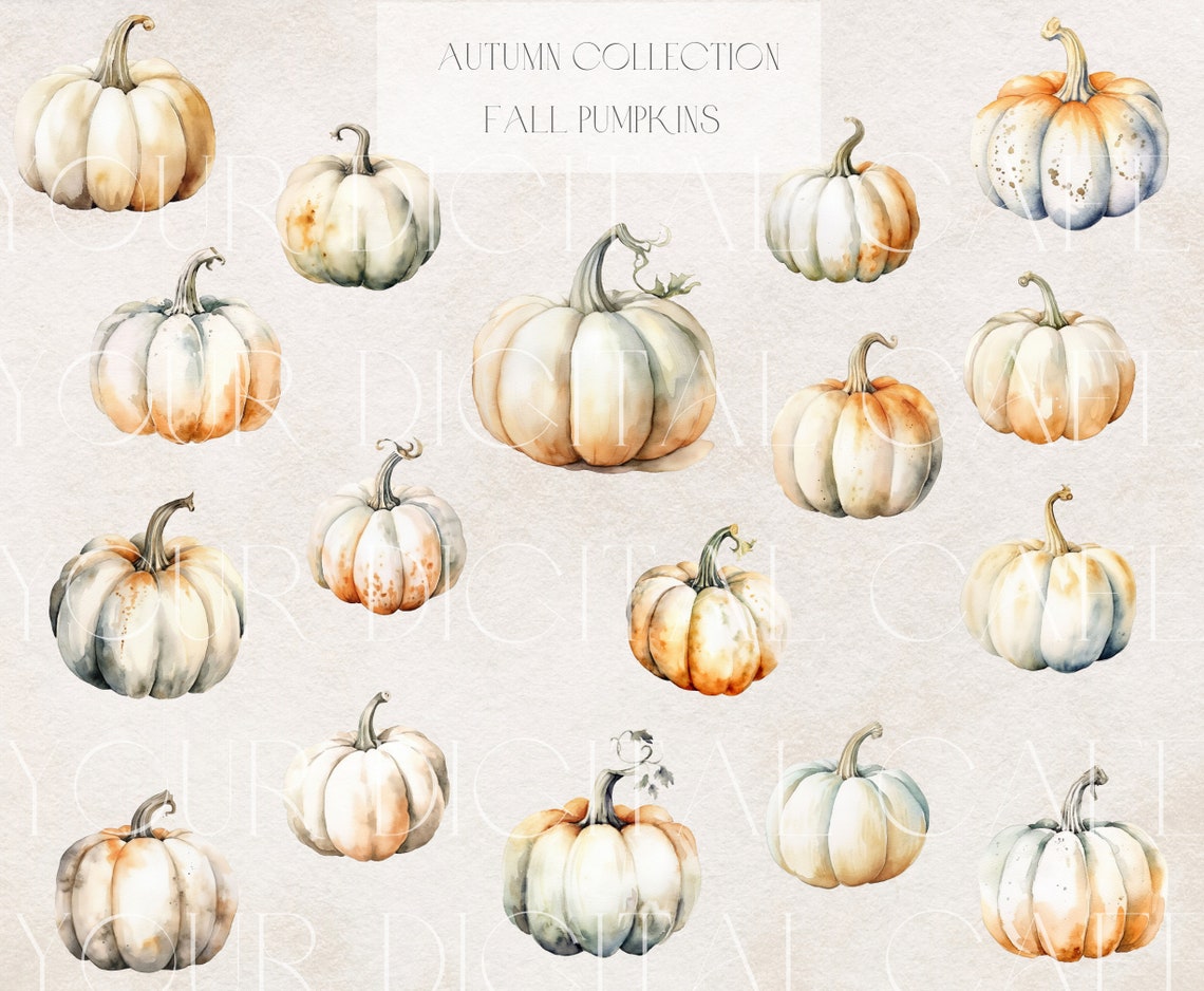 Autumn Clipart Bundle Fall Clipart Bundle Watercolor Bundle-fall ...