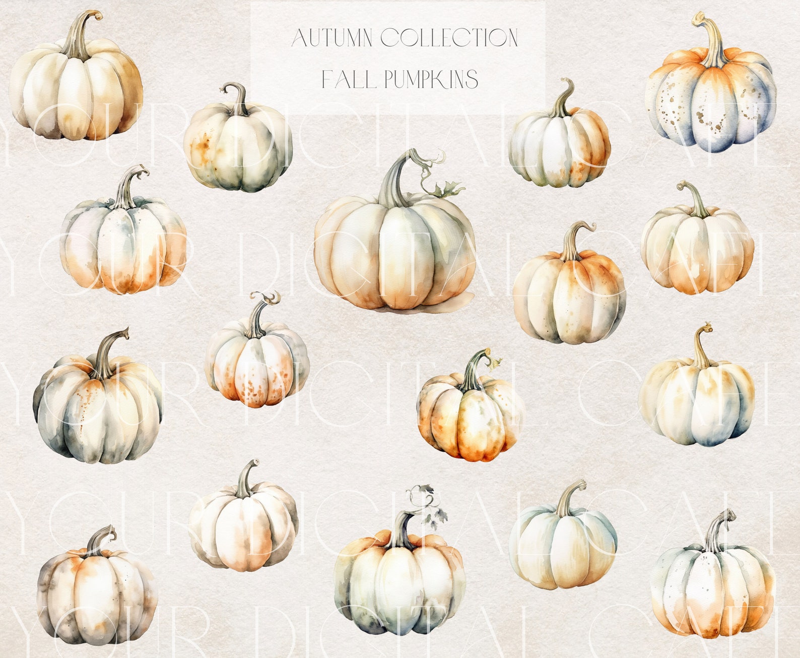 Autumn Clipart Bundle Fall Clipart Bundle Watercolor Bundle-fall ...