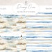Watercolor Ocean Seamless Patterns, Neutral Summer Beach Digital Paper ...