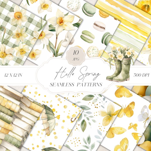 Spring Floral Paper - Etsy