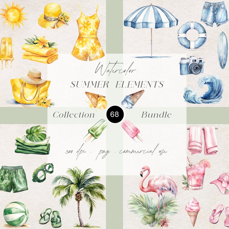 Vacation Clipart - Etsy