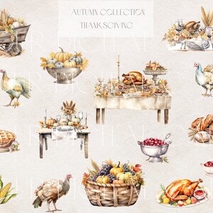 Autumn Clipart Bundle Fall Clipart Bundle Watercolor Bundle-fall ...