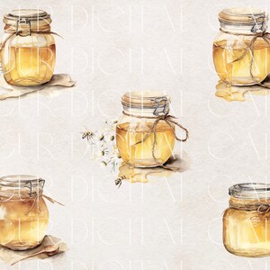 Watercolor Honey Bee Clipart, Floral Clipart, Bees PNG, Spring Flowers ...