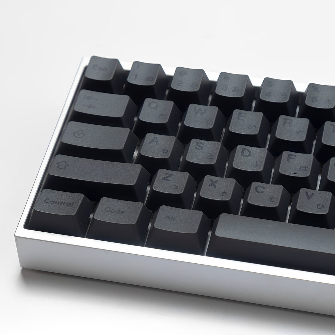 Low Profile Minimalist Carbon Theme Keycaps Set Custom 138 - Etsy