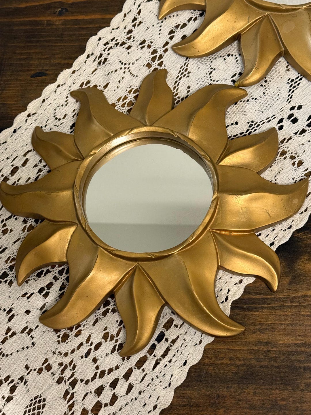 Vintage Whimsical Sunburst Mirror(s) - Etsy