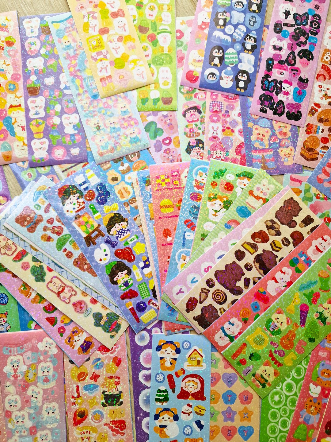 10 Sheets Kawaii Stickers Set / Mystery Kawaii Sticker Set / Ideal for ...